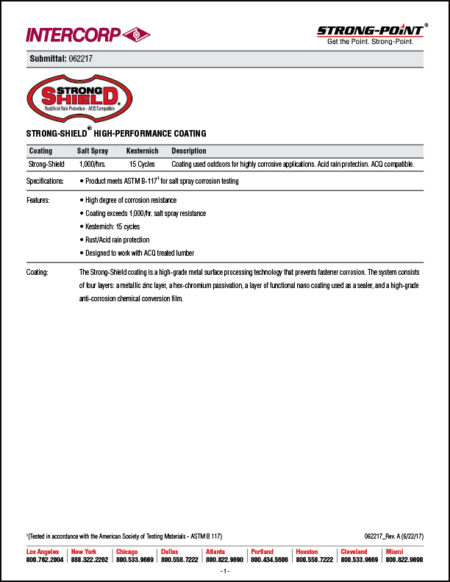 Intercorp Catalogs & Resources | Building Fasteners | Construction Screws