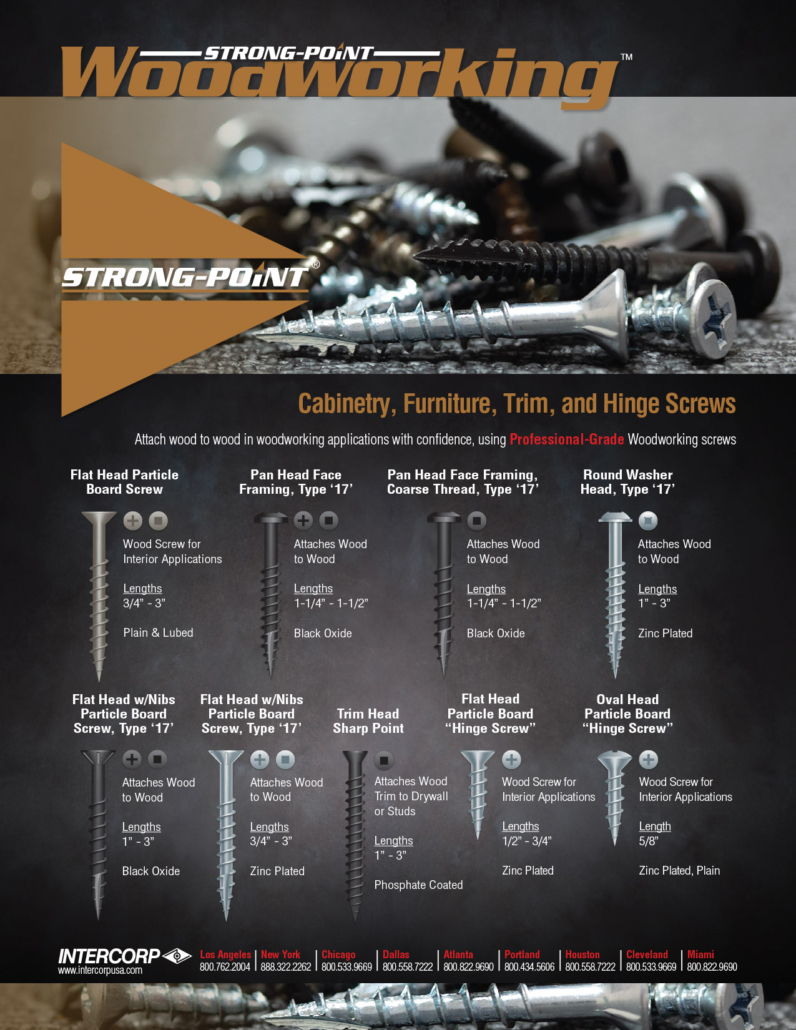 Intercorp Catalogs & Resources | Building Fasteners | Construction Screws